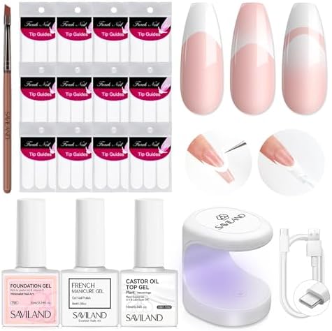 Amazon.com: Saviland French Manicure Kit : French Tip Tools for ...