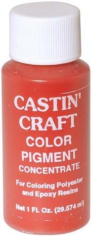 CASTIN CRAFT Casting Epoxy Resin Opaque Red Pigment Dye 1 Oz : Amazon ...