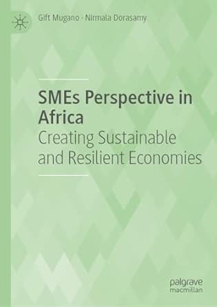 SMEs Perspective in Africa: Creating Sustainable and Resilient ...