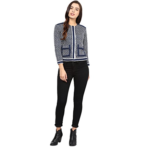 Buy BLUE WHITE PRINT JACKET at Amazon.in