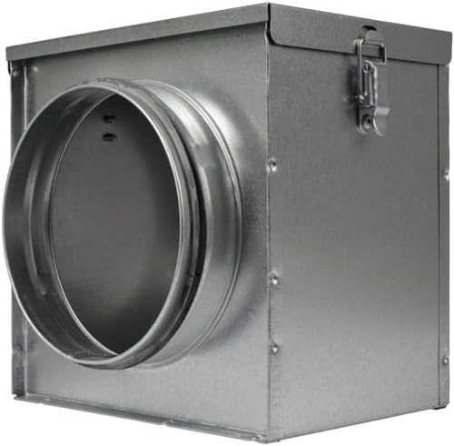 6" Inch Duct Filter Box - Galvanized Steel Inline Dryer Filters - Round ...
