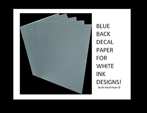 Blue Back waterslide Decal Paper - Inkjet A4 - Five Pack Sizes (1 ...