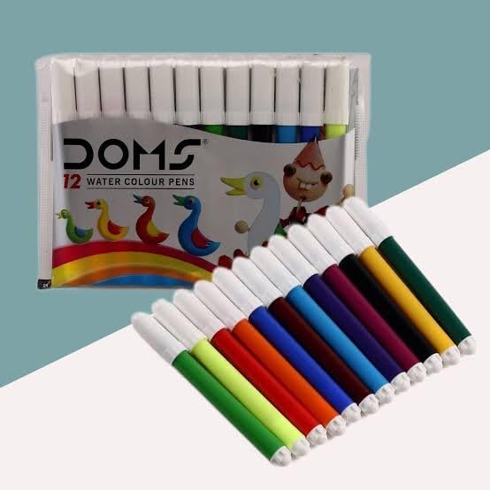 Doms 12 Shades Water Color Sketch Pens Pack of 20| Useful in Drawing ...