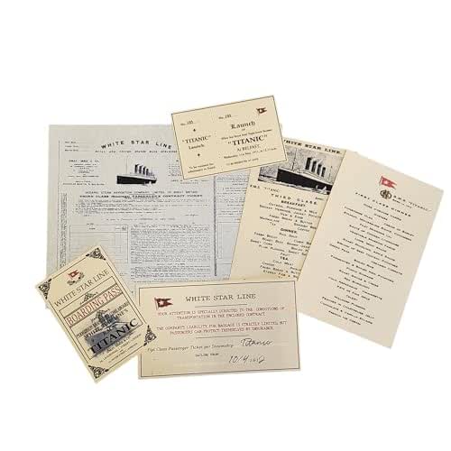 Amazon.com: Titanic Authentic reproduction Boarding pass, First and ...