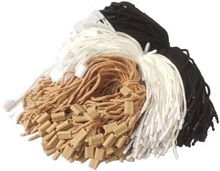 Clothing Tag Hang Tag String for Garments 100 Black 100 White 100 Brown ...