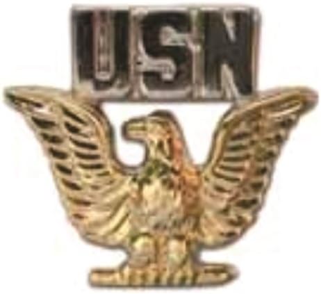 Amazon.com: USN Eagle Gold Lapel Pin : Clothing, Shoes & Jewelry