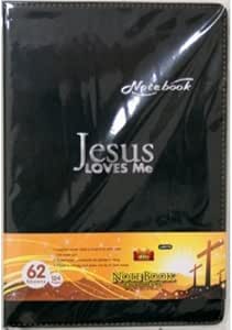 Amazon.com : Jesus Loves Me Leather Notebook : Hardcover Executive ...