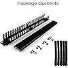 Amazon.com: Lancher 19 Inch 1U Cable Management Horizontal Cable Rack ...