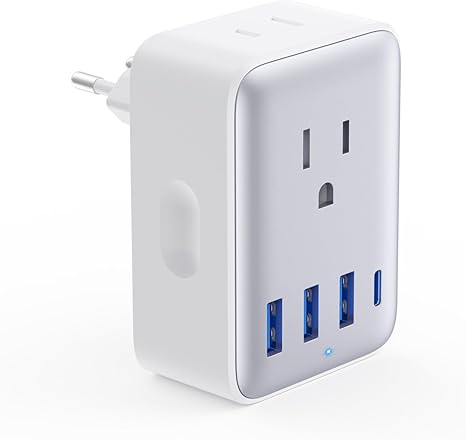 Amazon.com: European Travel Plug Adapter USB C, 45W International Power ...