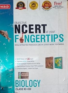 Buy Objective Ncert At Your Fingertips Biology Class 11&12 (Second Hand ...