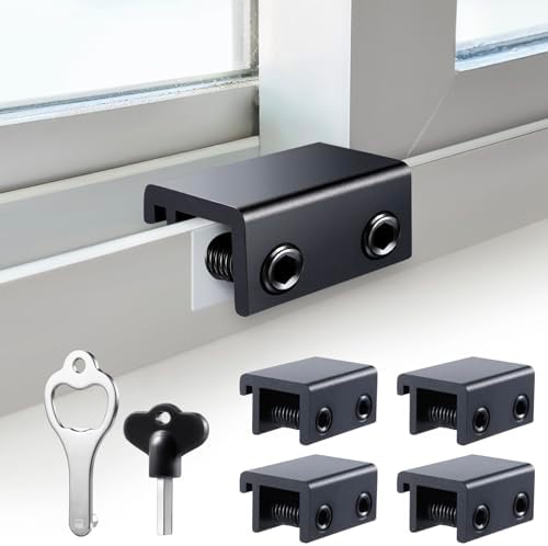 Sliding Window Locks (4 Sets), Security Window Locks with Keys ...