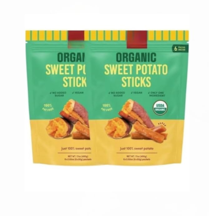 Amazon.com: Snak Organic Sweet Potato Sticks 17 Oz (6 count 2 Pack ...