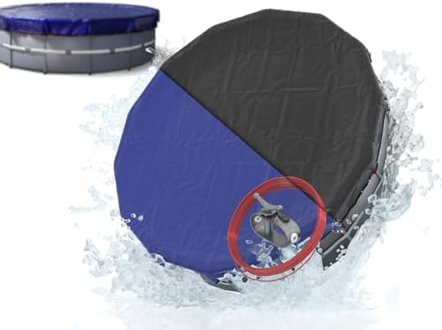 24 Ft Round Winter Pool Cover with Strong-Hold System | Triple-Layer 24 ...