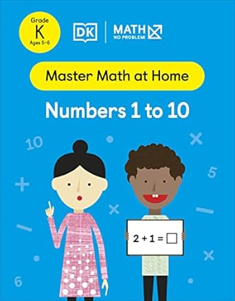 Amazon.com: Math — No Problem! Numbers 1 to 10, Kindergarten Ages 5-6 ...