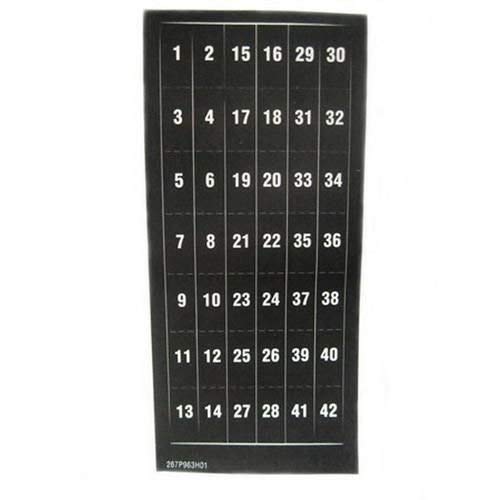 Eaton 267P963H01 Panelboard Number Tab for Use with Panelboard Upto 42 ...