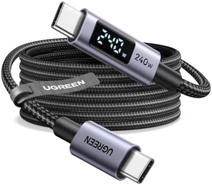 Amazon.com: UGREEN USB-C to USB-C 240W Fast Charging Cable with Digital ...