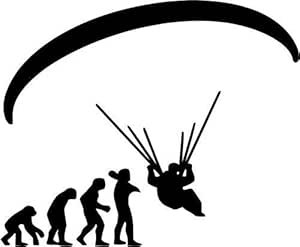 Amazon.com : Crazydecals Evolution Skydiving Vinyl Decal Car Window Bumper Truck Wall Decor ...