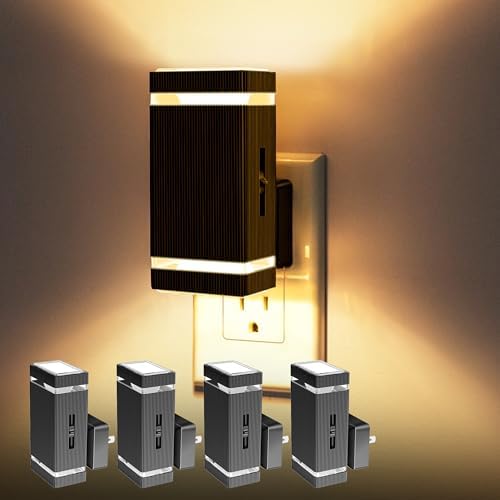 DORESshop Dimmable LED Night Light Plug in [4 Pack], Night Lights Plug ...