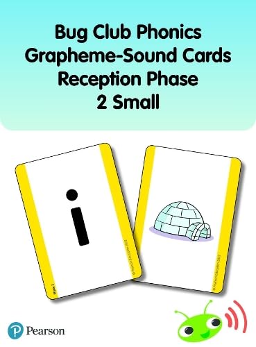 Bug Club Phonics Grapheme-Sound Cards Reception Phase 2 (Small) pack ...