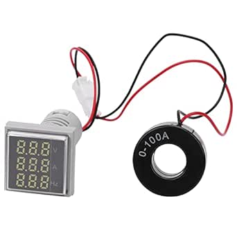 Voltmeter, Digital Display Voltmeter 3 in 1 Indicator Light, Volt ...