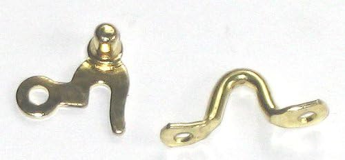 Amazon.com: 10 Brass Plated Jewelry Box Hook with Knob and Screws