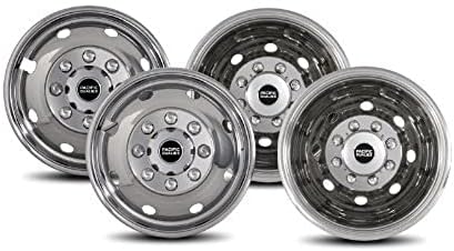 Pacific Dualies 49-1608 Polished 16 Inch 8 Lug Stainless Steel Wheel ...