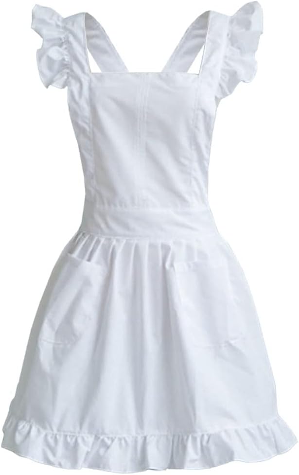 Amazon.com: Love Potato Cute White Retro Kitchen Restaurant Women ...