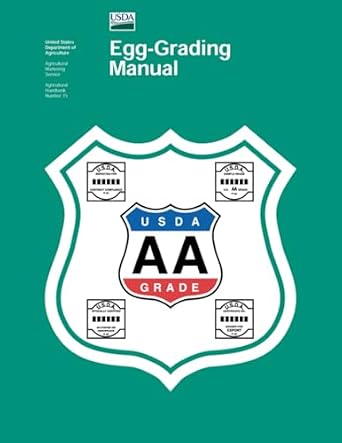 Egg Grading Manual: U.S. Department of Agriculture: 9798861230384 ...