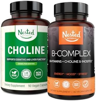 Amazon.com: Nested Naturals Choline Bitartrate & B-Complex Vitamins for ...