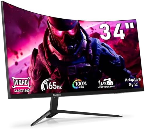 Amazon.com: SANSUI 34-Inch Curved Gaming Monitor UWQHD 3440 x 1440 ...