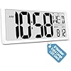 Amazon.com: KMMKGG Large Digital (6" Numbers) Wall Clock Battery ...