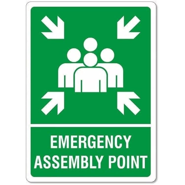 Emergency Assembly Point Sign Directional Assembly Philippines | Ubuy