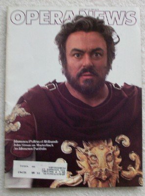 Opera News Magazine. January 15, 1983. Single Issue Magazine. Volume 47 ...