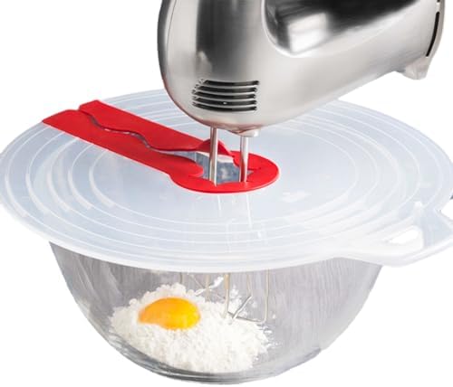 Amazon.com: Mixing Bowl Splatter Guard, Silicone Mixing Bowl Splatter ...