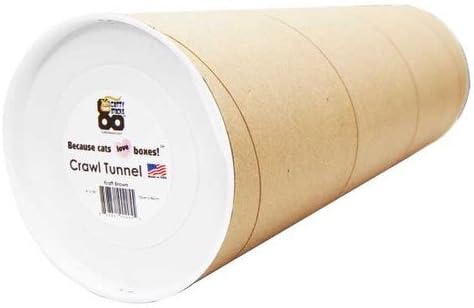 Amazon.com : Catty Stacks Crawl Tunnel for Cats, Brown : Cat Trees ...