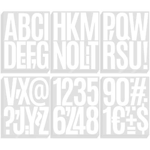 240 PCS Letter Stickers Large Mailbox Numbers and Letters,Big Font Self ...