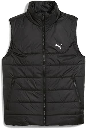 PUMA Mens Essentials Padded Vest Athletic Outerwear Casual - Black ...