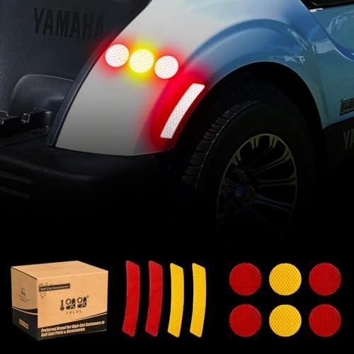 Amazon.com: 10L0L Golf Cart Front Rear Side Reflex Reflector Strips ...