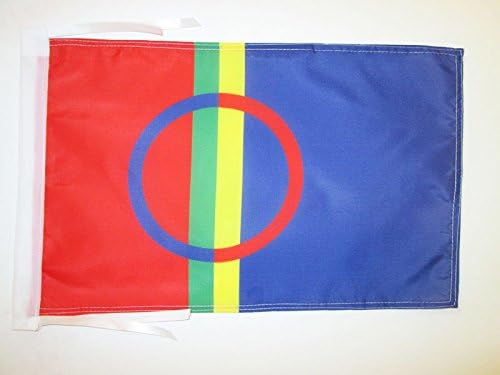 AZ FLAG Flagge SAMEN 45x30cm mit Kordel - Lappen SAMISCHE Fahne 30 x 45 ...