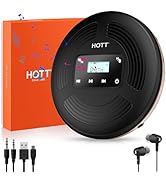 Amazon.com: HOTT CD Player Portable with 4 Speakers Portable CD Player ...