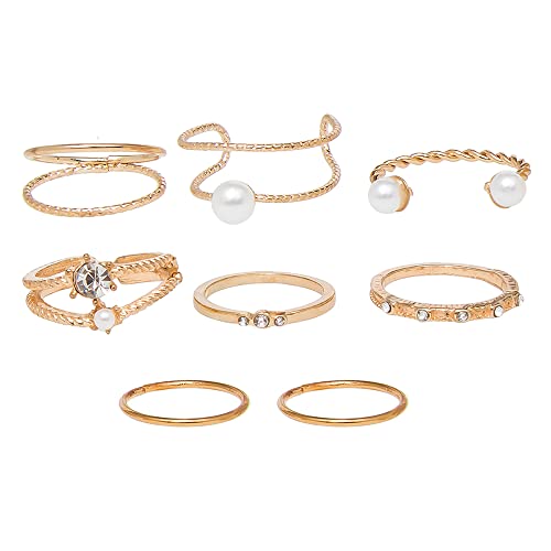 Buy Pipa Bella By Nykaa Fashion Stylish Set of 12 Dainty Gold Plated ...