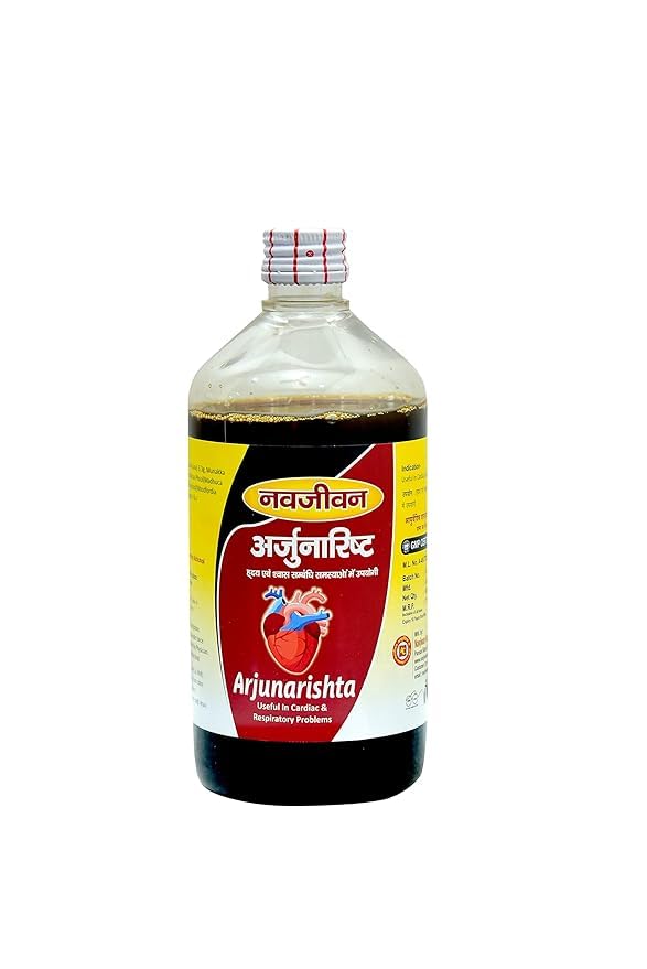 Buy Navjiwan Ayurvedic Arjunarishta Syrup 450ml Online at Low Prices in ...