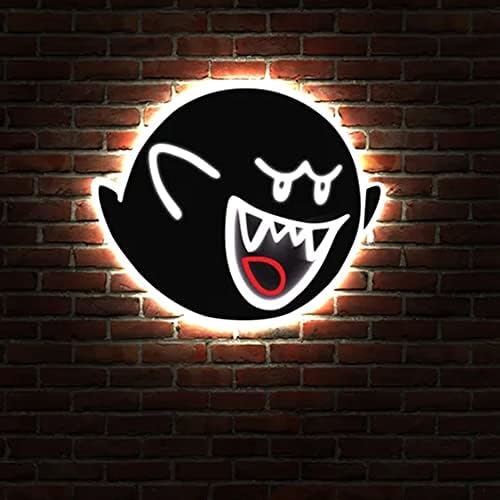 King Boo Neon Sign The Ghost Face LED Neon Light Mario Lamp Wall Art ...