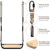 Amazon.com: SELEWARE Heavy Duty Wooden Tree Swing for Kids & Adults ...