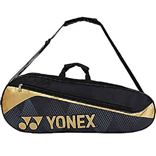 Buy YONEX Fabric and PU Synthetic Bag 1845 Badminton Kit Bag (Gold ...