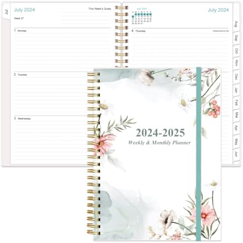 Amazon.com : 2024-2025 Planner - Weekly Monthly Planner Spiral Bound ...