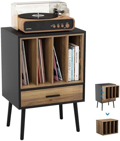 Amazon.com: Mazefur Concealment Furniture End-Table with Clearance Price, Record Player Stand ...