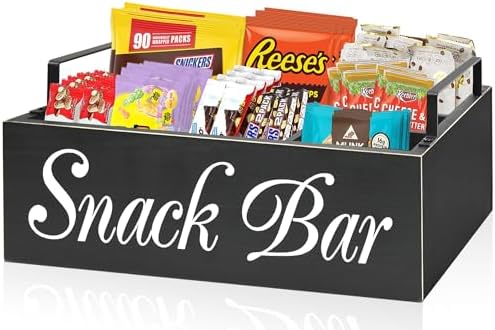 Amazon.com: Gumihue Snack Organizer for Countertop, Wood Snack Storage ...