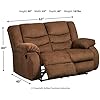 Signature Design by Ashley 9860586 Reclining Loveseat Chocolate ...