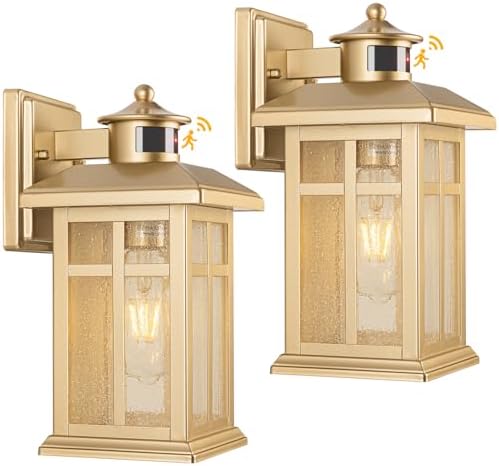 BesLowe 2-Pack Outdoor Wall Light Fixtures, Exterior Waterproof Wall Lanterns, Porch Sconces ...